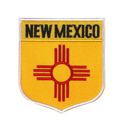 State Flag Shield New Mexico Patch Badge Travel USA Embroidered Iron On ...