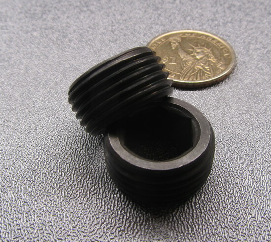 Black Oxide Hollow Jam Set Screws, 7/8"-14 x 7/16" Height, 5 Pieces | eBay