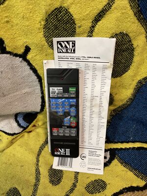 One For All URC-2000 Universal TV Cable VCR Remote Control Tested | eBay