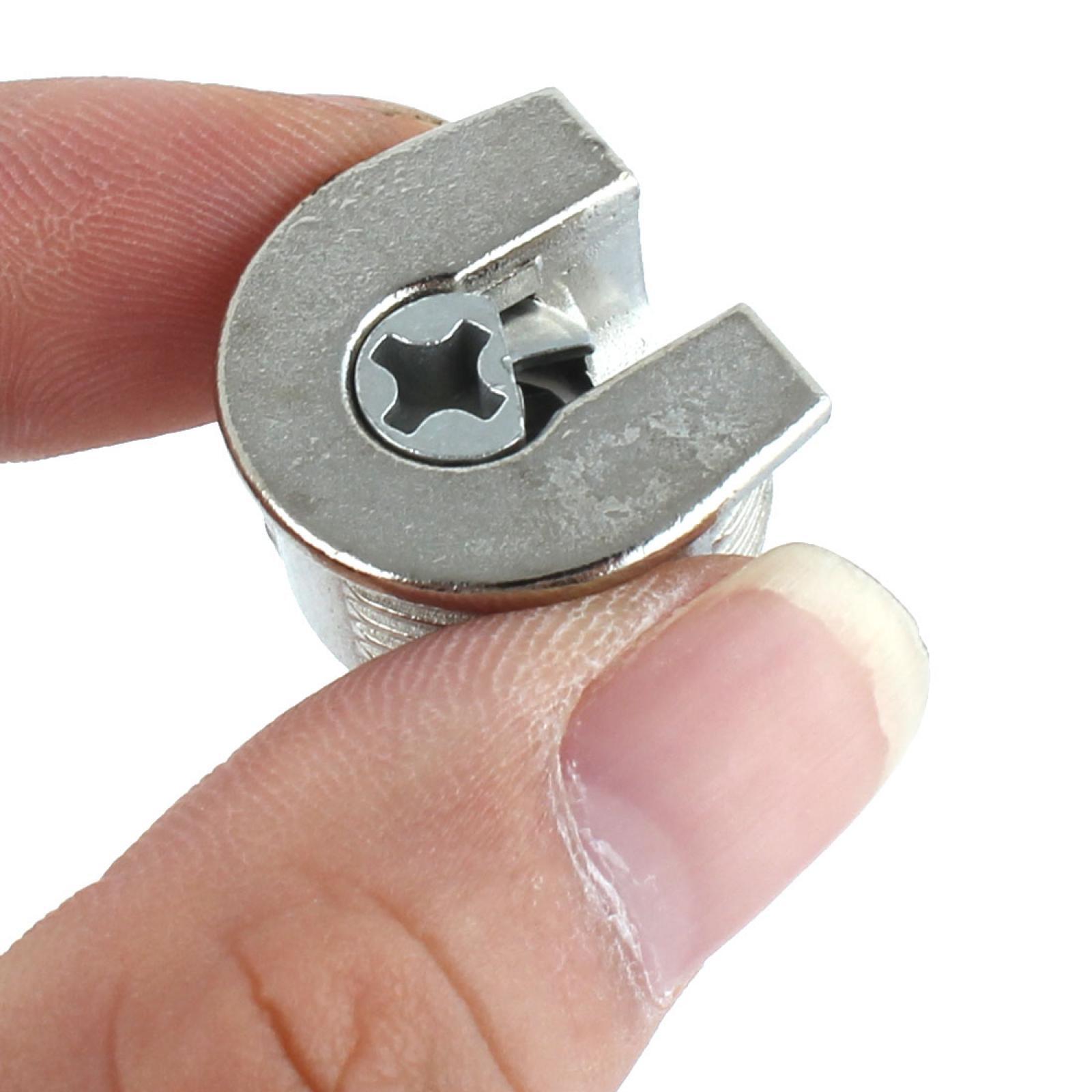 uxcell 20mm Thread Cam Lock Alloy Shelf Support Holder Bracket Stud Pin ...