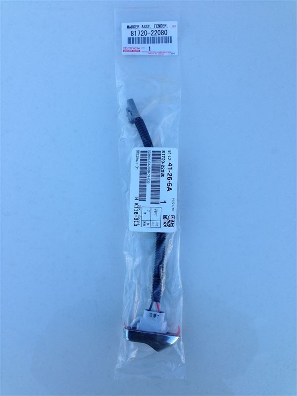 TOYOTA GENUINE MARKER ASSY, FENDER, LH 81720 - 22080 | eBay
