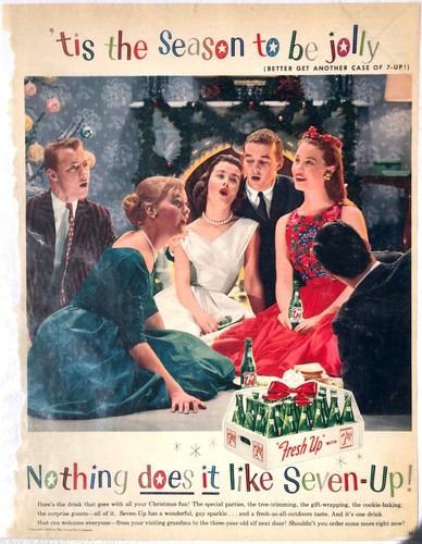 Original 1958 7-UP Magazine Ad - Tis The Season To Be Jolly - 10"x 13 ...
