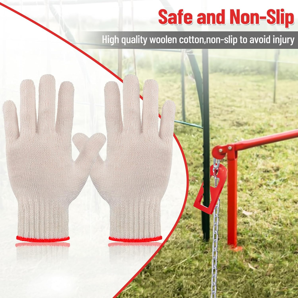 T-Post Puller Plate Kits with Gloves,Heavy Duty 14Mm Carbon Steel ...