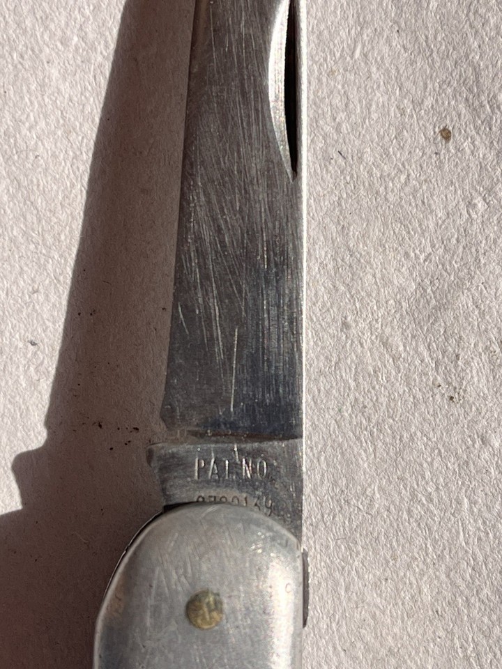 Queen Steel Vintage 2-Blade Barlow Style Folding Pocket Knife Patent ...
