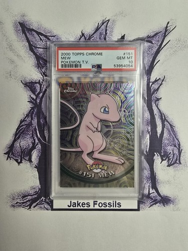PSA 10, Mew 151 2000 Pokemon Topps Chrome #151 Gem Mint | eBay
