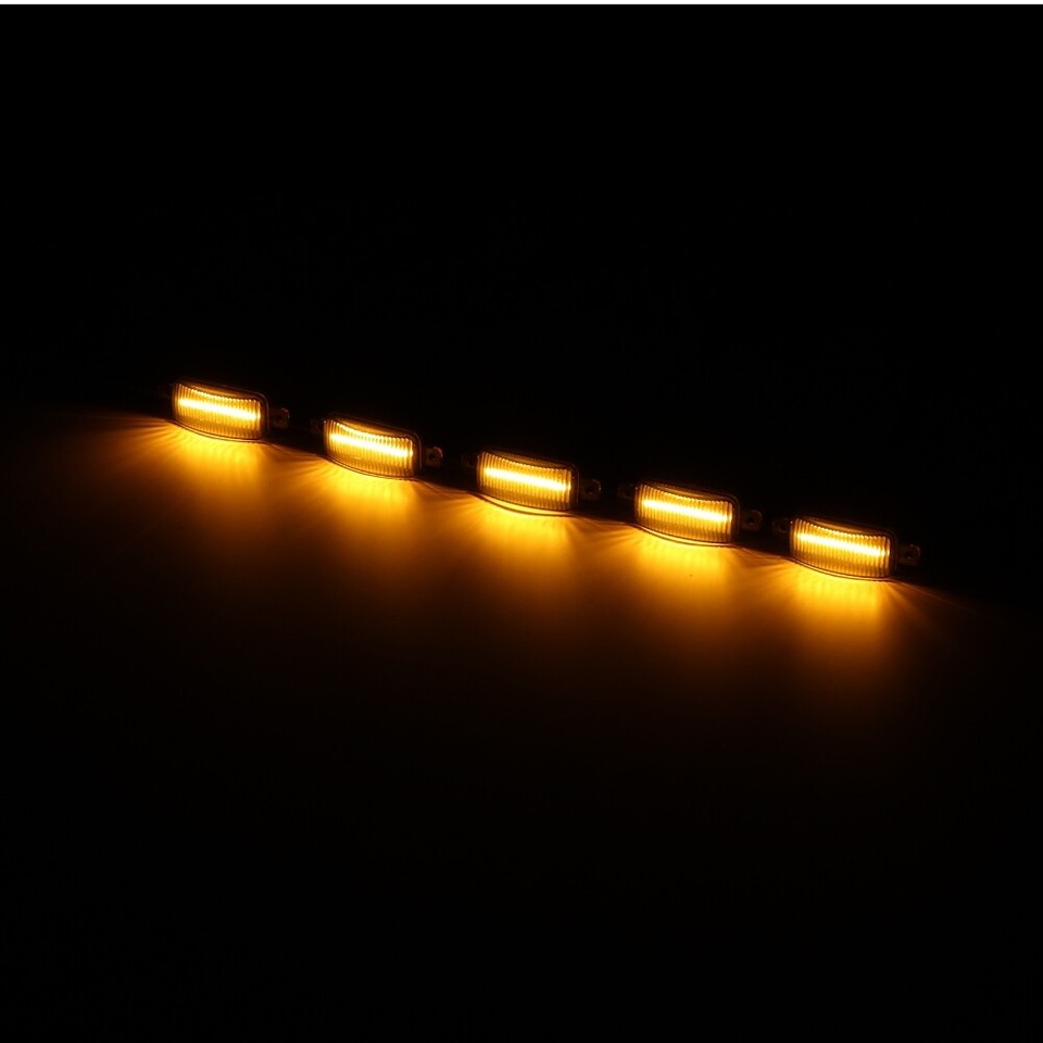 5X Smoked LED Front Grille Running Lights For Chevy Silverado 1500 ...