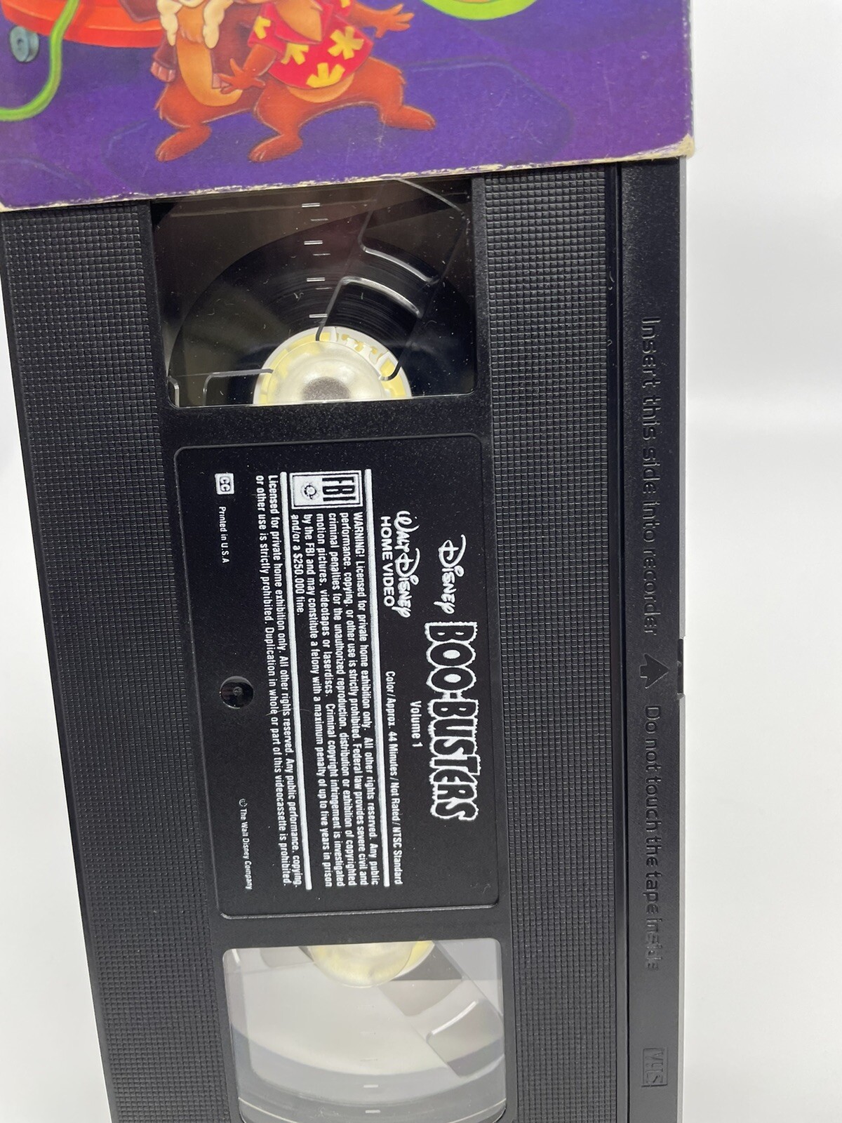 Disney Boo-Busters VHS ghostly episodes of Goof Troop, Rescue Rangers ...