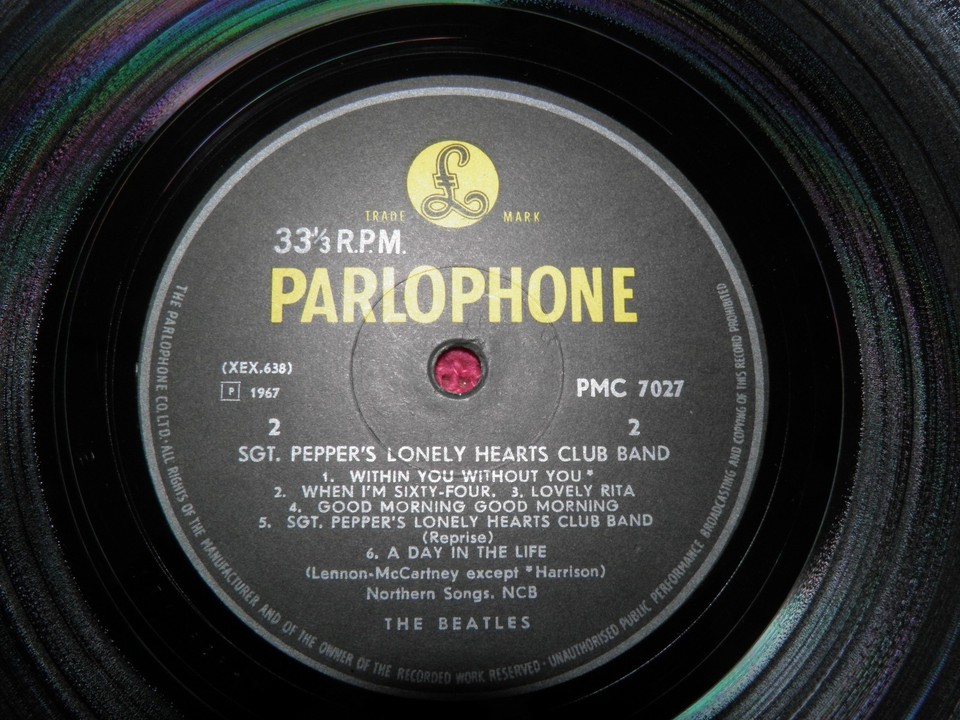 The Beatles - Sgt. Pepper's - Israel 1st Press YB Parlophone PMC 7027 ...