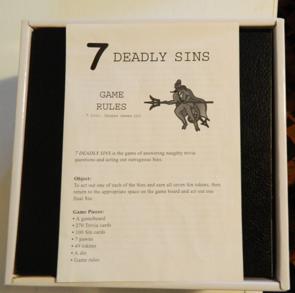 7 Deadly Sins: The Game: 1,890 Trivia Questions, 700 Sins to Act Out ...