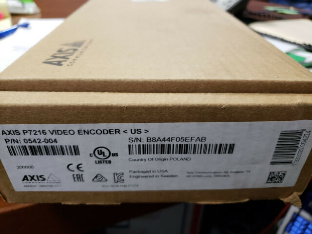 Axis P7216 Rack Mountable Video Encoder for sale online | eBay