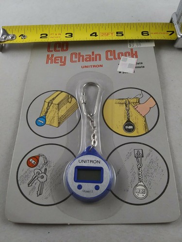 Vintage UNITRON Keychain Clock Fob Key Ring Chain Hangtag *QQ35 | eBay
