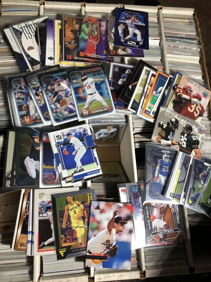 Sports Card Lot Huge 5 Row Box Full 5000 Cards | eBay