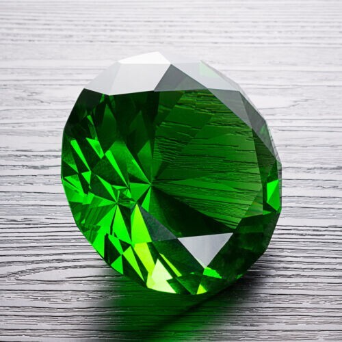 80Mm Green Crystal Diamond Art Giant Glass Paperweight Wedding Decor ...