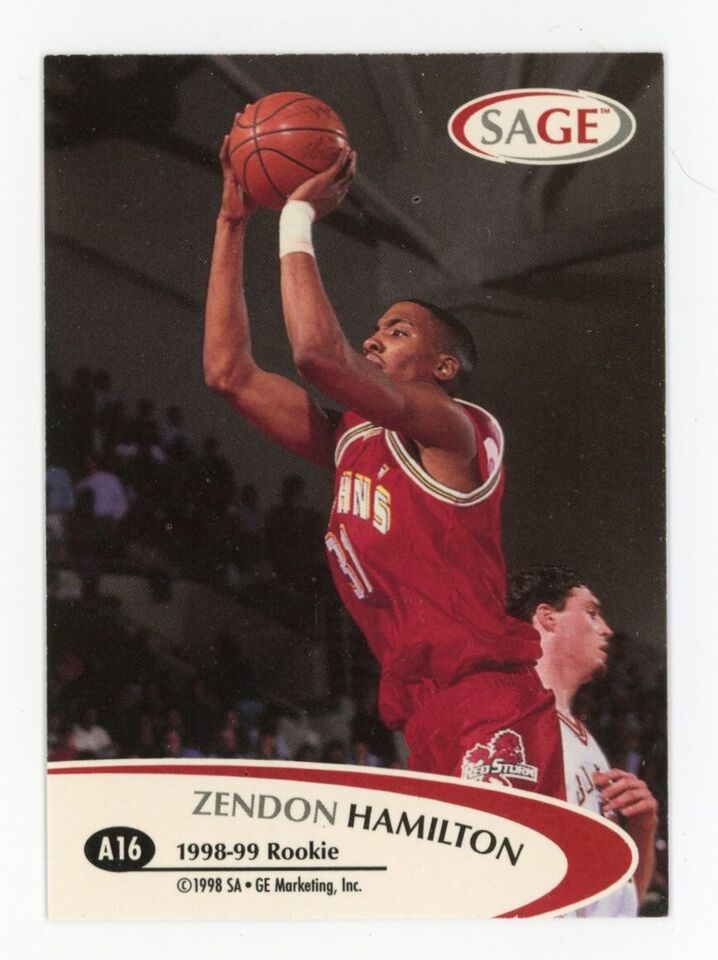 1998-99 Sage Bronze Auto #'d 176/540 - A16 Zendon Hamilton | eBay