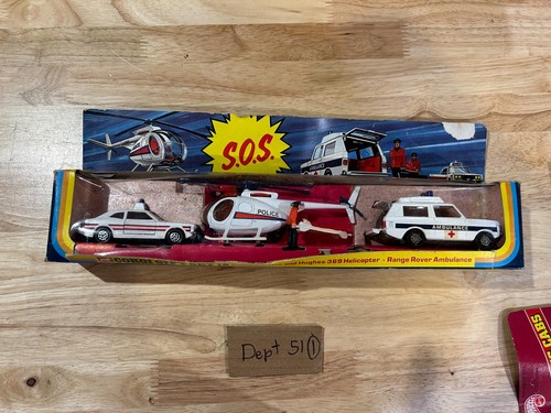 Vintage Corgi Gift Set GS 18 Diecast 1975 1/43 POLICE HELICOPTER ...