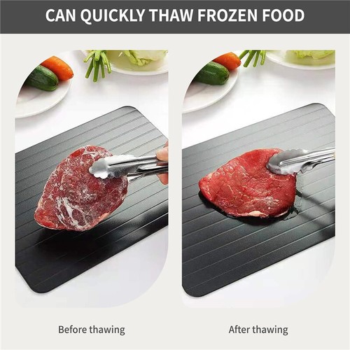 Defrosting Tray Fast Thaw Aluminium Meat Board Quick Defrost Frozen ...