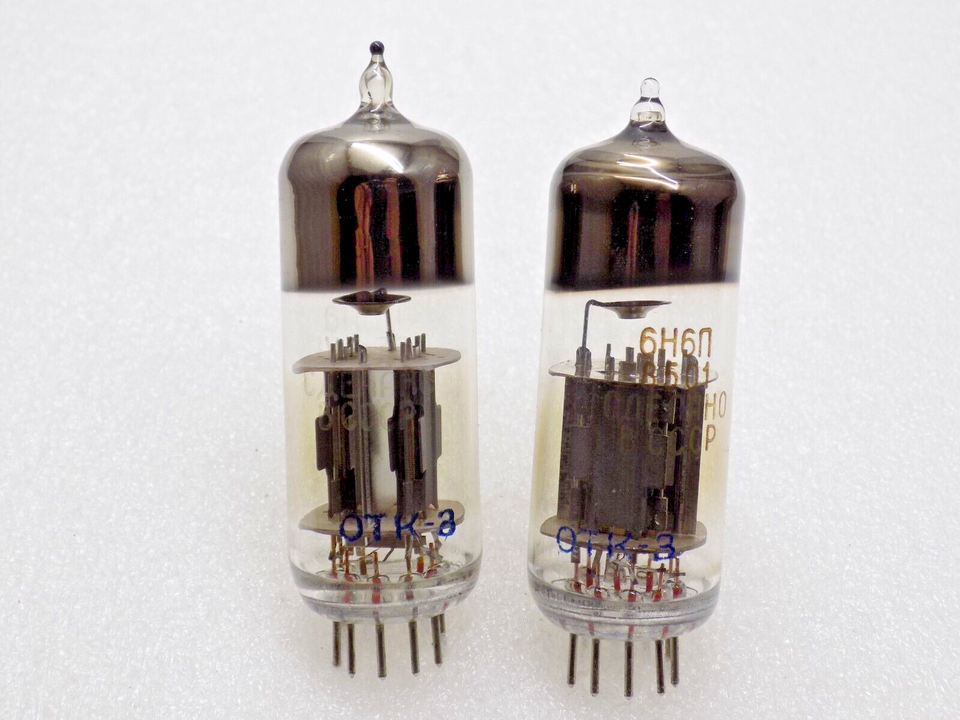 6N6P STRONG MATCHED PAIR ECC99 E182CC RUSSIAN VALVE TUBE New 6Н6П | eBay