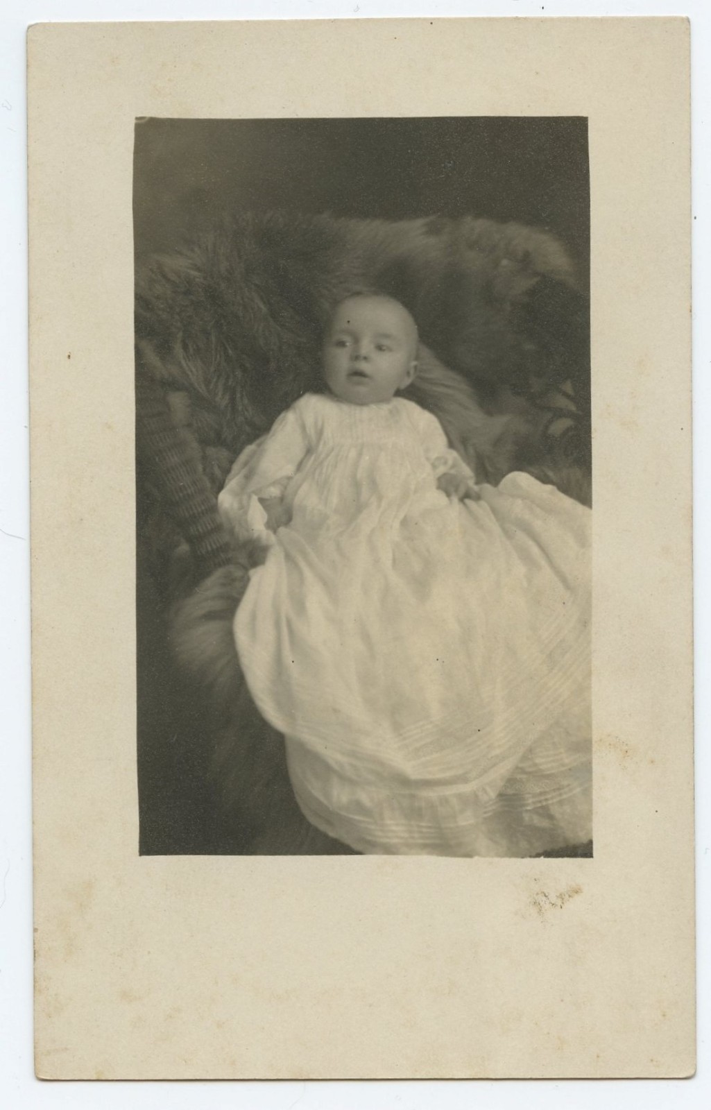 Baby on Bearskin Rug RPPC | eBay
