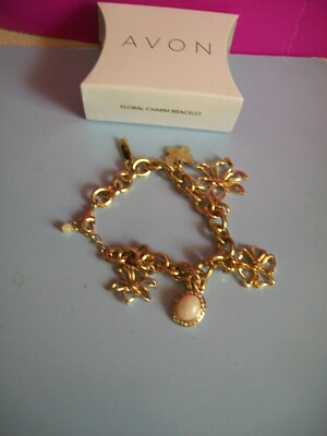 Avon FLORAL Charm Bracelet NIB | eBay