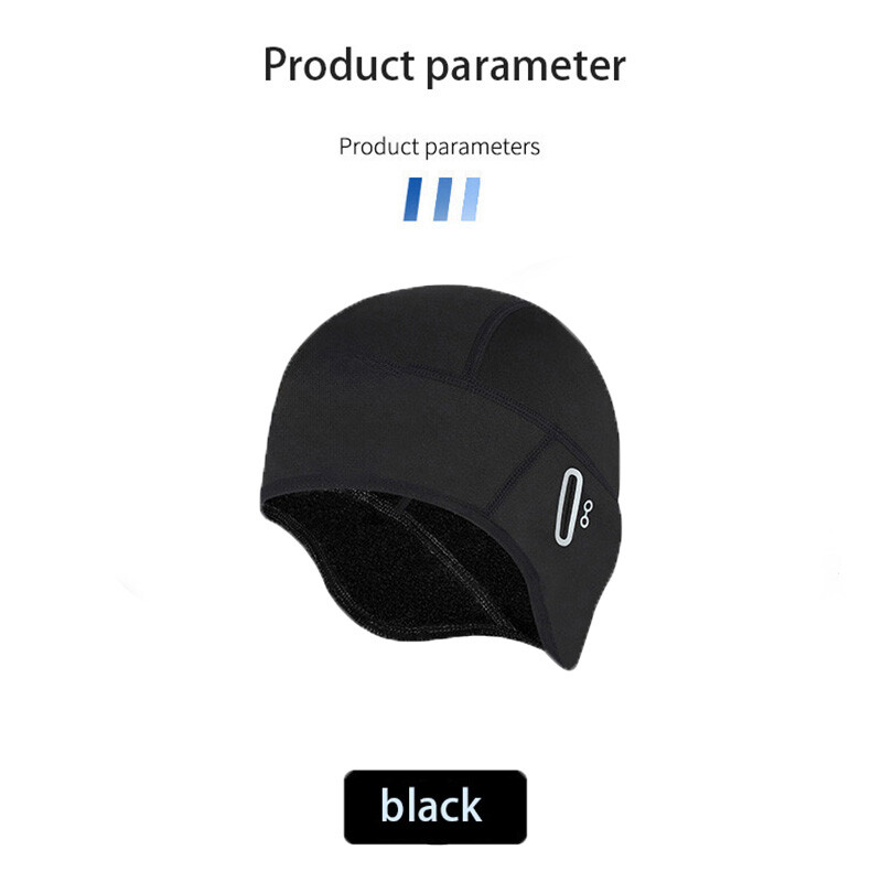 Cycling Skull Cap Under Helmet Winter Thermal Fleece Unisex Running ...