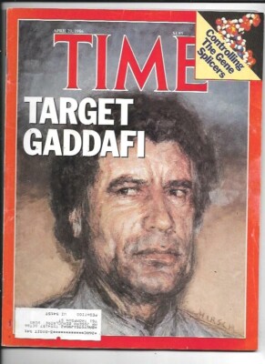 Time Magazine April 21, 1986- Target Gaddafi | eBay