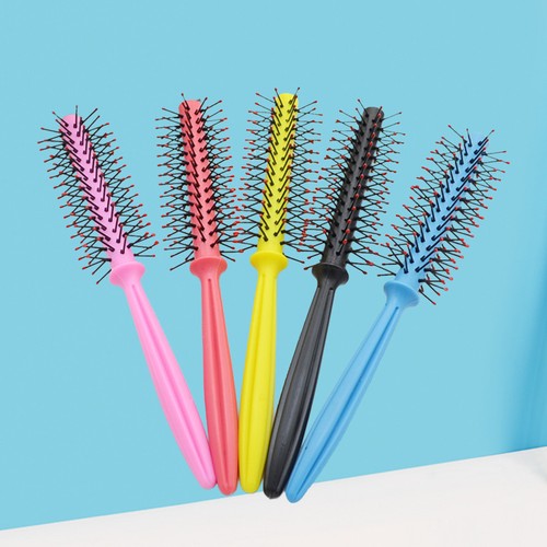 Plastic Curly Hair Styling Round Bristles Comb Brush 20 cm | eBay Australia