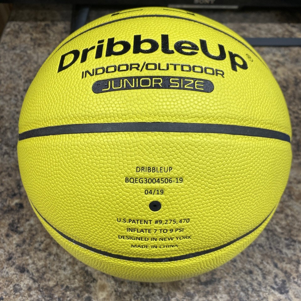 Dribble Up Yellow Smart Basketball Junior Size 28.5 Indoor/Outdoor Ball ...
