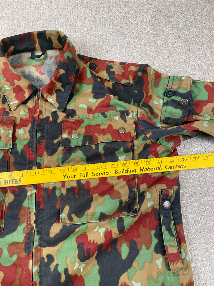 Vintage Swiss Army Jacket Mens Large M83 Alpenflage Camo Full Zip Field ...