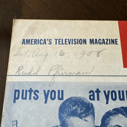 1958 CINCINNATI Reds PIRATES Scorecard Crosley Field FRANK ROBINSON ...