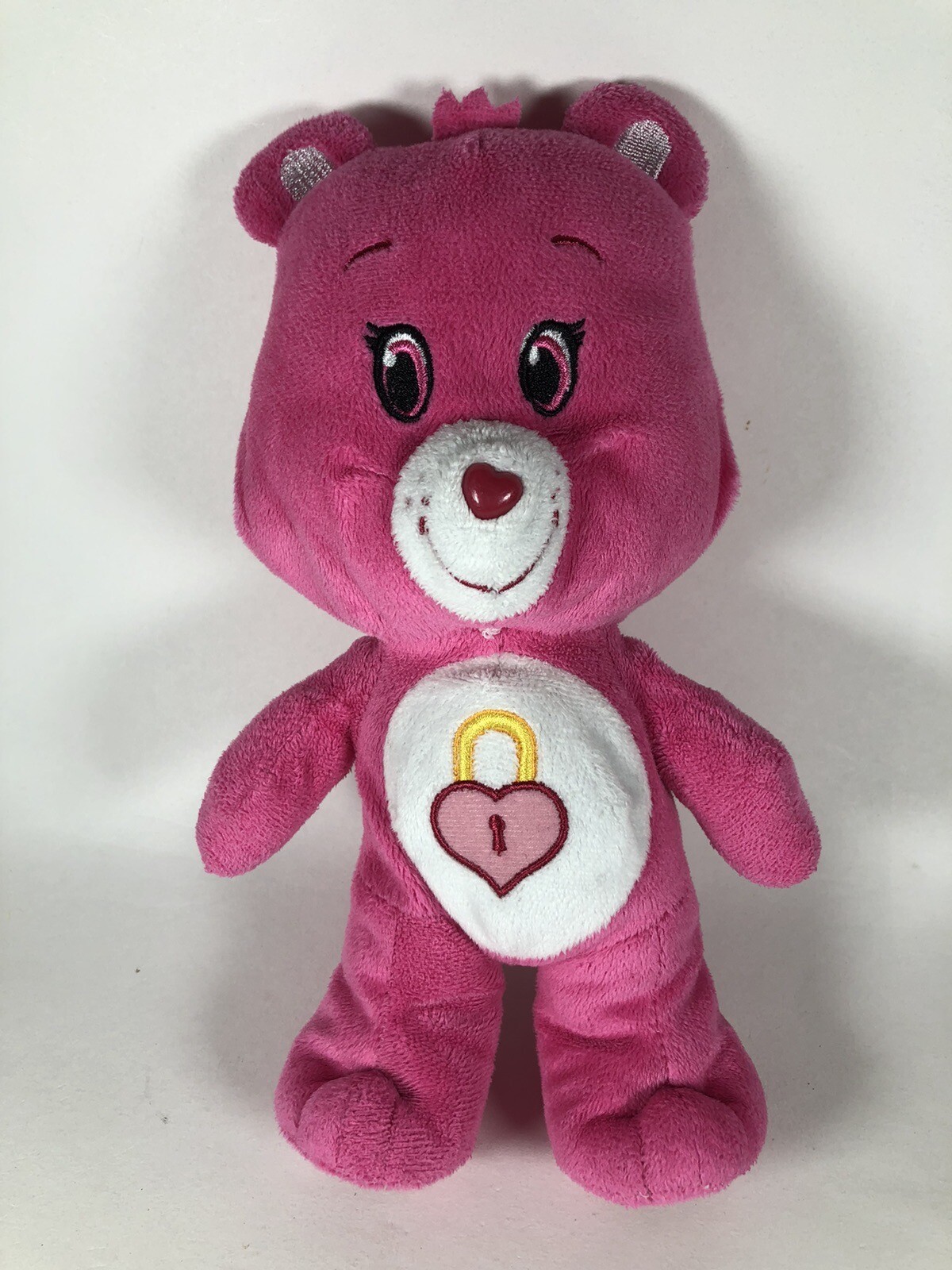 Kellytoy Care Bears Plush Pink Secret Bear Heart 9” 2015 Stuffed Animal ...