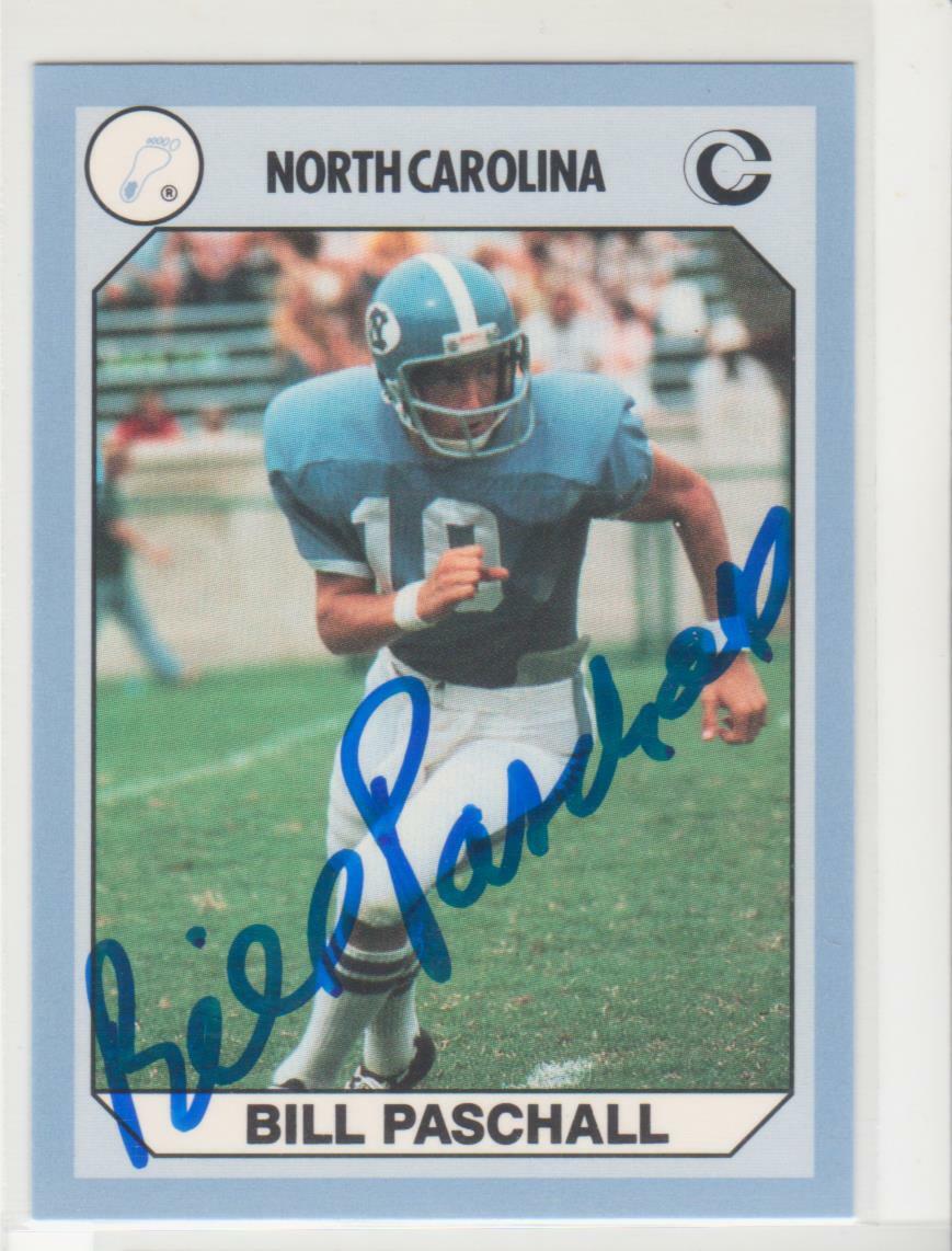 BILL PASCHALL NORTH CAROLINA UNIVERSITY AUTOGRAPHED CARD | eBay