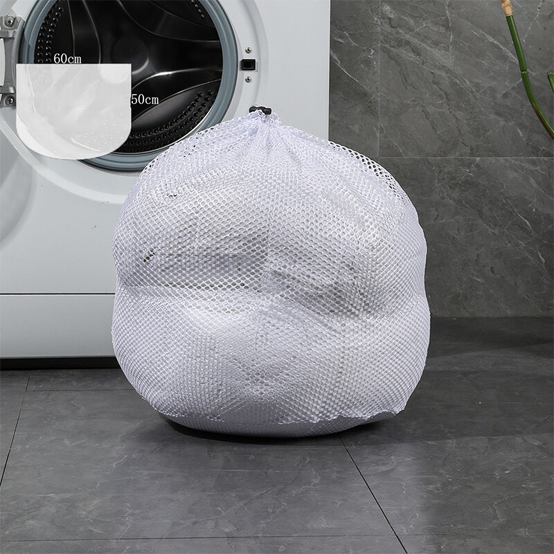 Laundry Bags Thicken Mesh Extra Large Net Drawstring Washing Basket ...