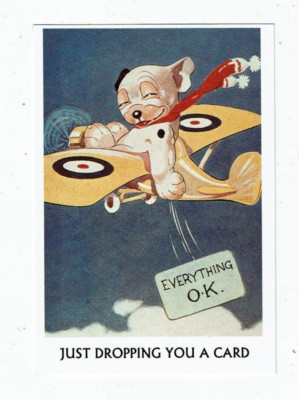 POSTCARD A MAYFAIR CARD No.BO 574 BONZO JUST DROPPING YOU A CARD | eBay