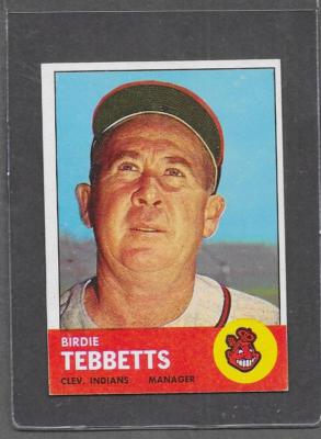 1963 Topps Baseball #48 Birdie Tebbetts MGR EXMT *048C | eBay