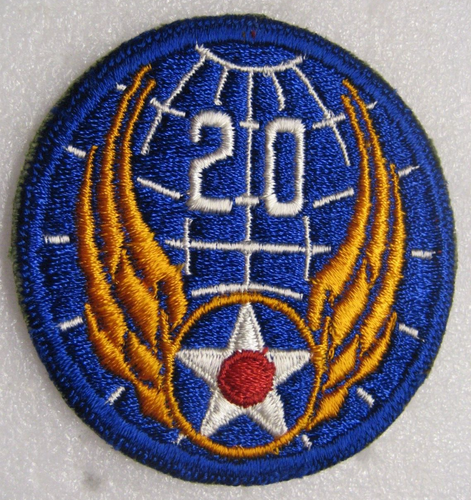 /US Army Air Force Patch 20th Air Force ww2 | eBay