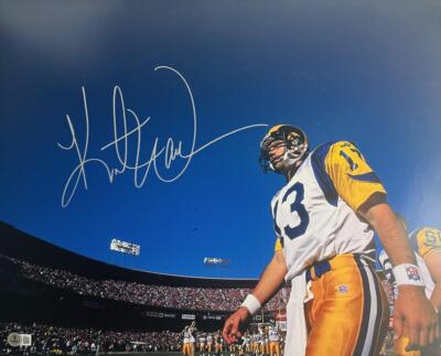 KURT WARNER SIGNED ST LOUIS RAMS 16X20 PHOTO 1999 SUPER BOWL AUTOGRAPH ...