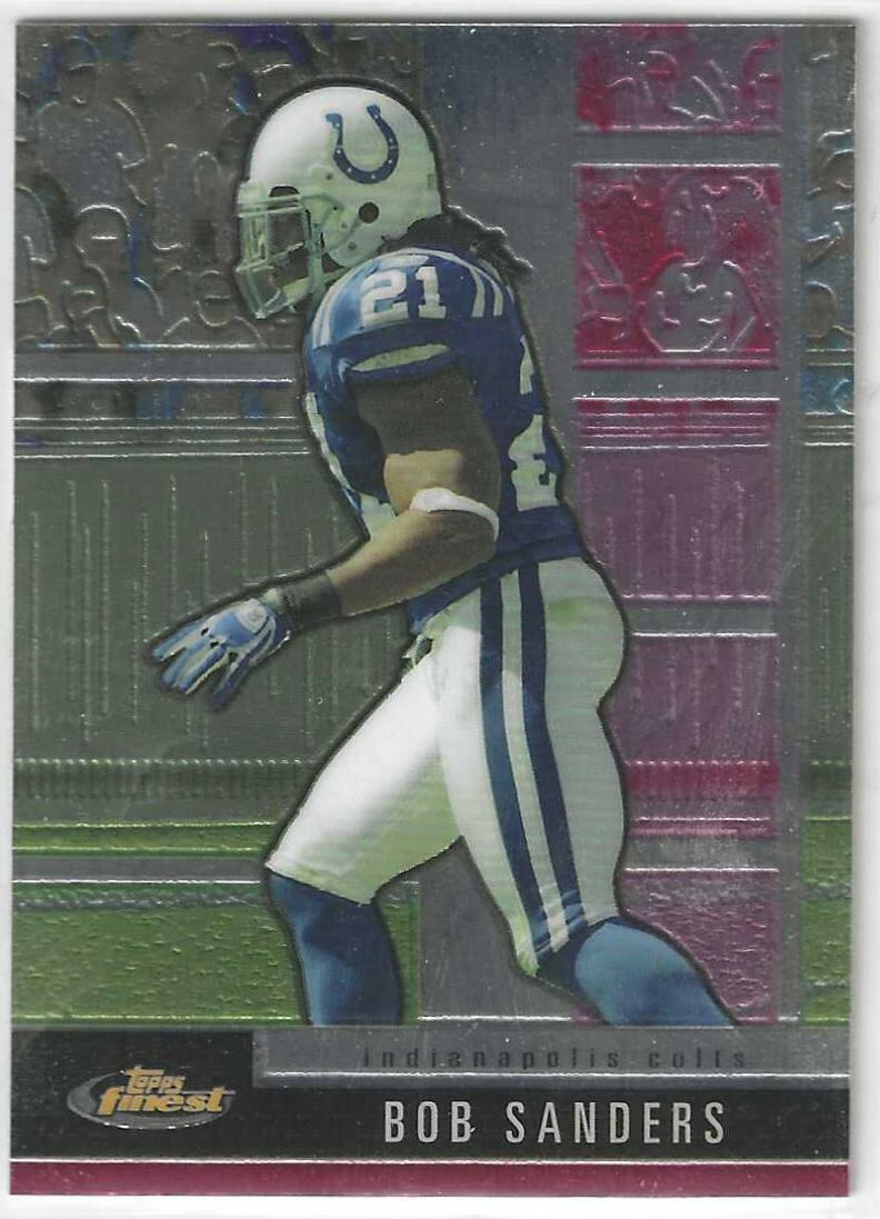 2008 Finest #100 Bob Sanders Indianapolis Colts Iowa | eBay