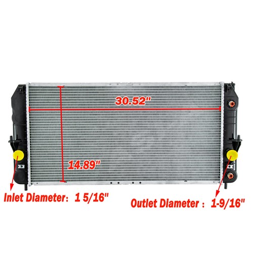 Aluminum Core Radiator Fit 01~05 Cadillac DeVille Oldsmobile Aurora 4 ...