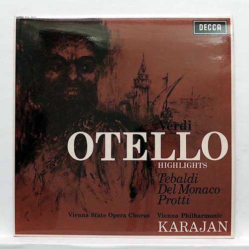 SXL 2314 ⸺ KARAJAN ⸺ VERDI otello highlights ⸺ DECCA UK LP NM | eBay