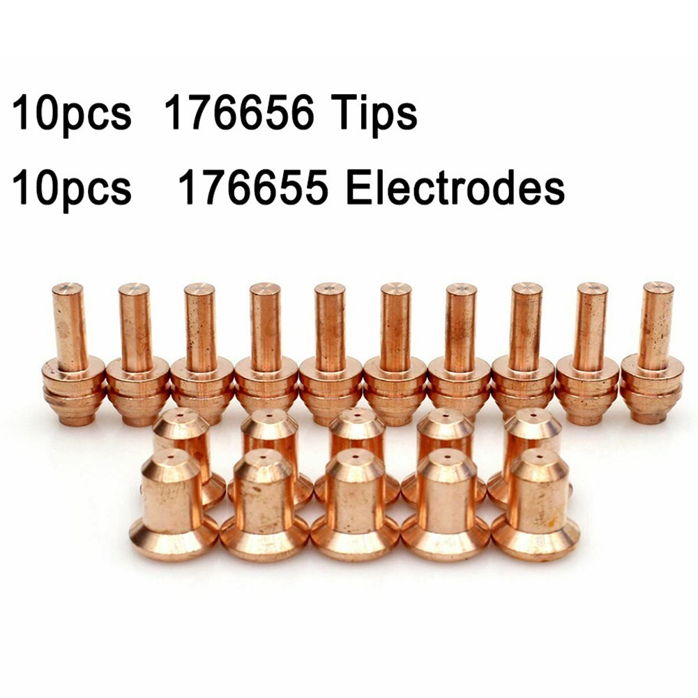 20pcs Electrodes And Tips For Miller Spectrum 375 Plasma Cutter ICE 27C ...