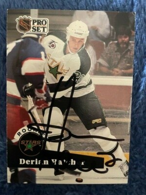DERIAN HATCHER AUTOGRAPHED 1991 PRO SET HOCKEY CARD | eBay