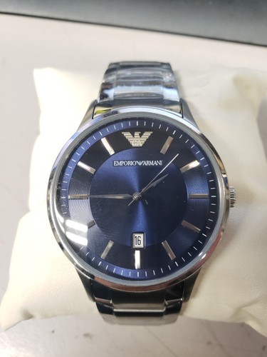 43mm EMPORIO ARMANI Three-Hand Date Stainless Steel Watch AR11180_NLP1 ...