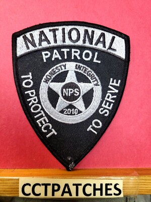 NATIONAL PATROL NPS 2010 SUBDUED POLICE SHOULDER PATCH | eBay