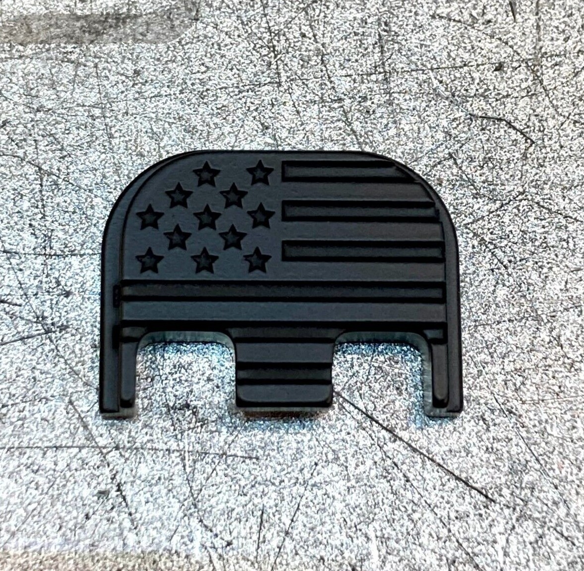 Aluminum Blacked Out Flag Back Plate For Glock (Choose Model) | eBay
