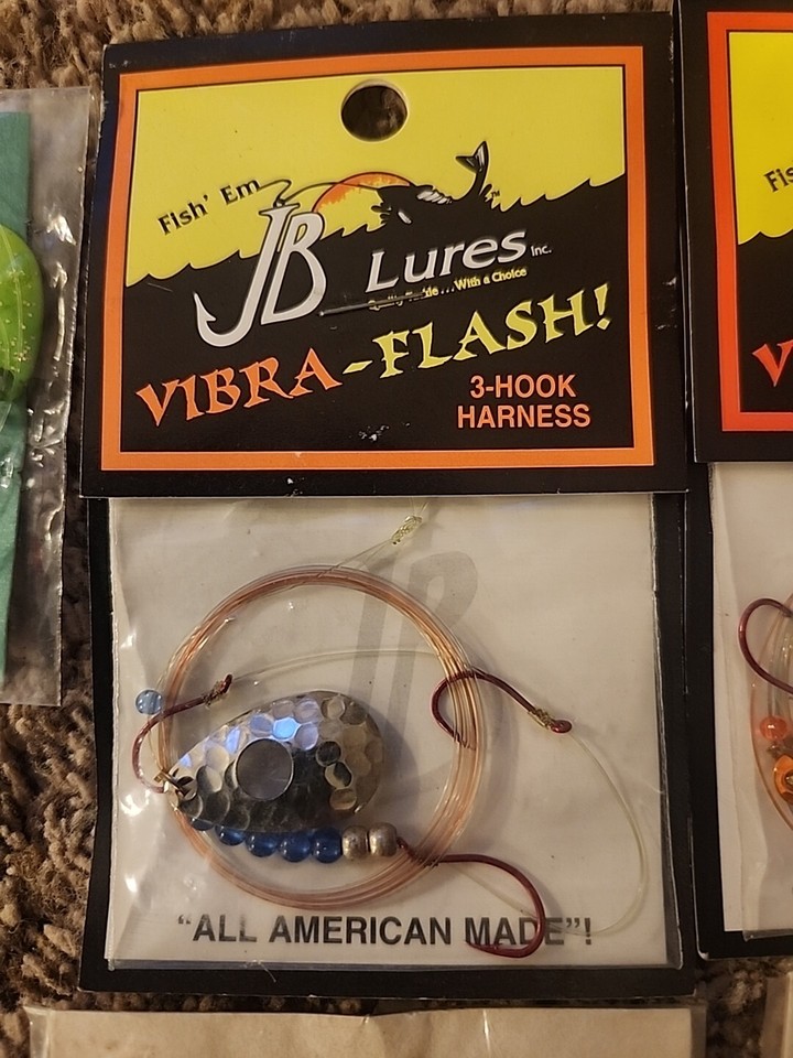 6 NEW WALLEYE PIKE/BASS/RIGS FISHING LURES/WORM HARNESS/LEECH/MINNOW ...