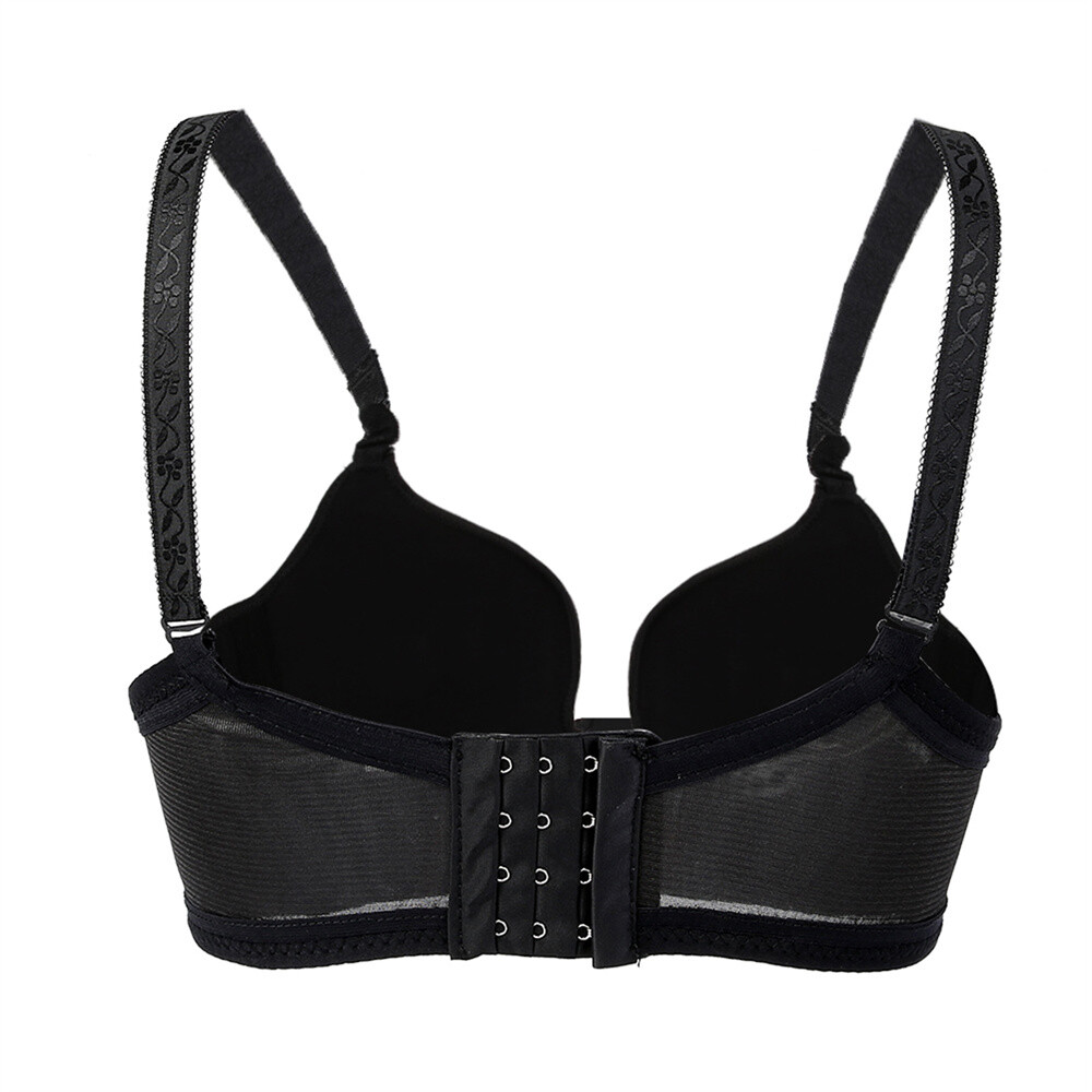 USB Electric Breast Massage Bra Vibrate +Heat Chest Massager Grow ...