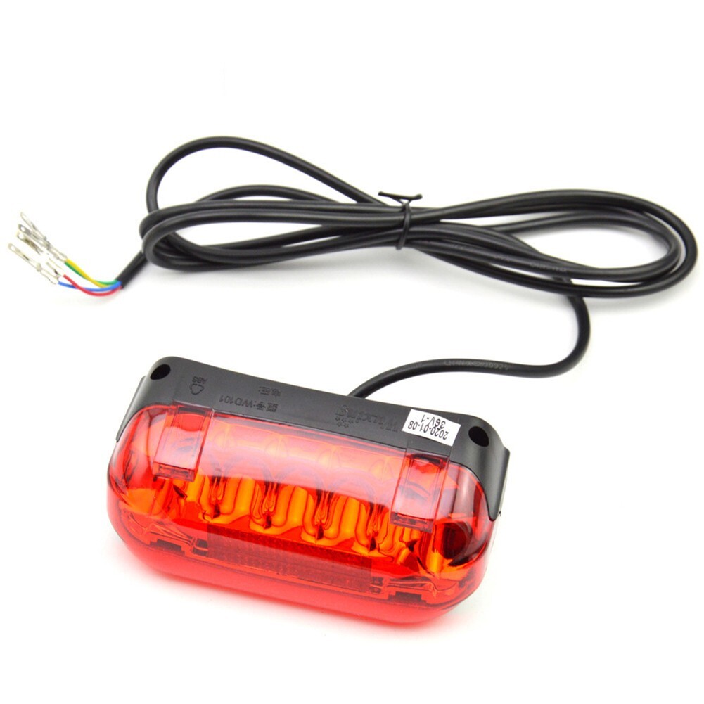 LED Rear Warning Light Brake Lights Taillight for Electric Bikes 36V ...