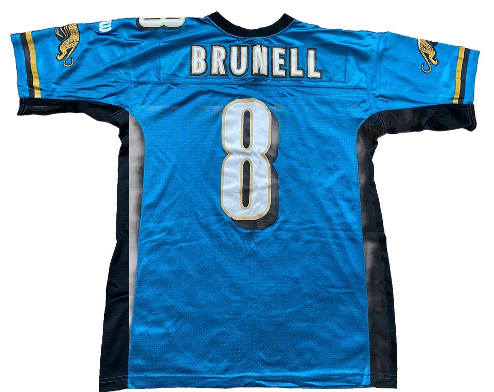 VINTAGE 90's MARK BRUNELL JACKSONVILLE JAGUARS NFL WILSON JERSEY L-46 ...