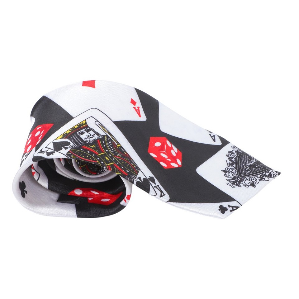 Novelty Ties Playing Cards Fashion Neck Magicians Mens Accessories | eBay