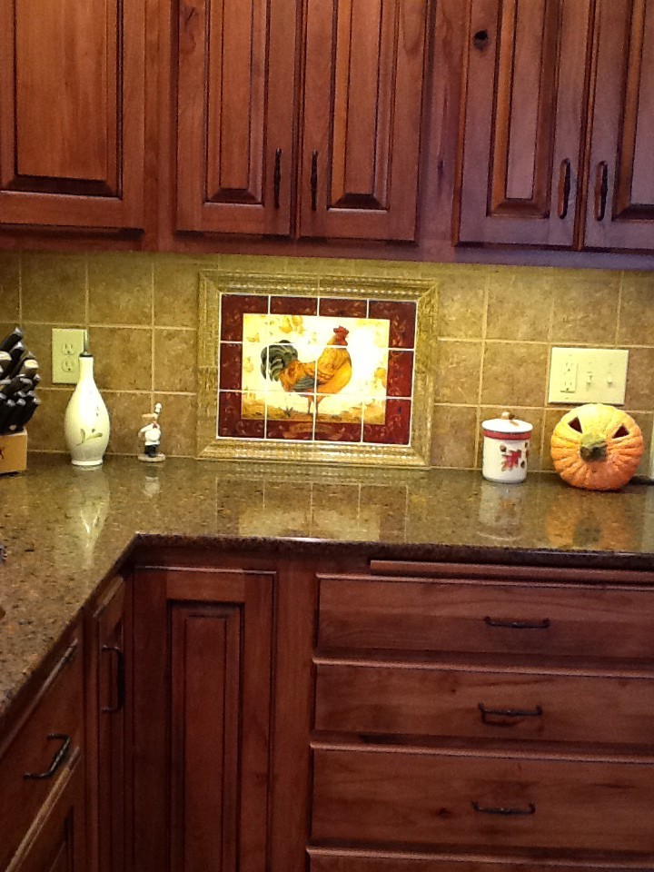 30 x 24 Art Rooster Mural Ceramic Backsplash Bath Tile #322 | eBay